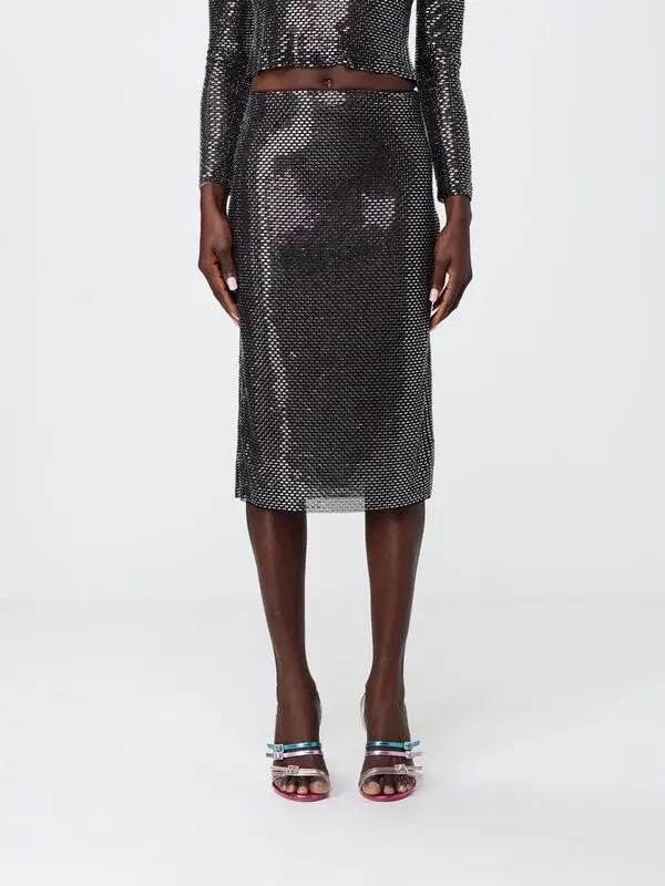 SELF-PORTRAIT Sequin Embellished Midi Pencil Skirt
