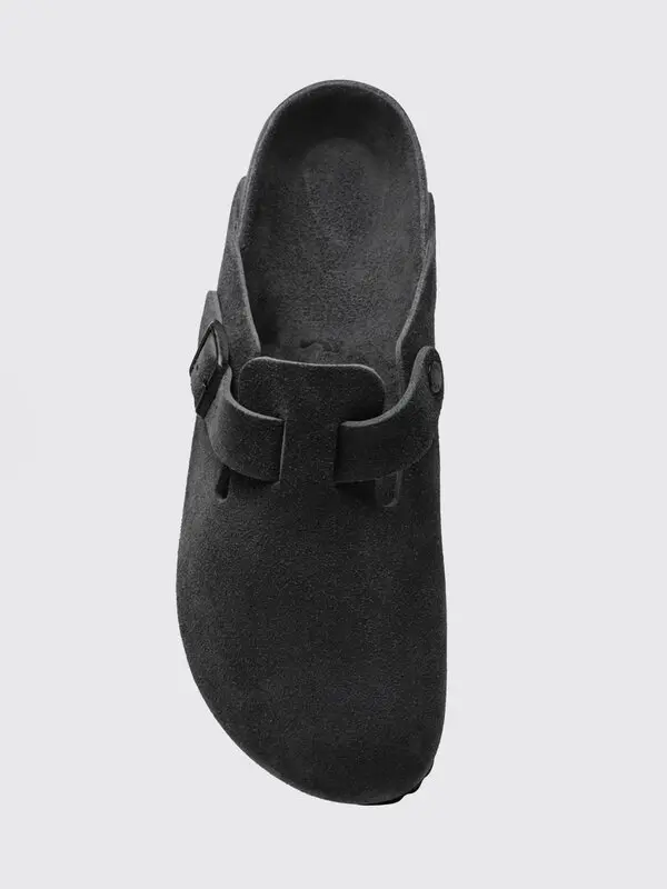 BIRKENSTOCK Boston Suede Clogs With Adjustable Strap