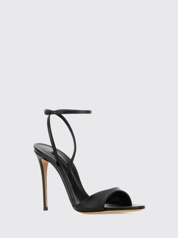 Casadei Minorca Leather Stiletto Heel Sandals With Ankle Strap
