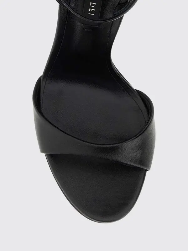 Casadei Minorca Leather Stiletto Heel Sandals With Ankle Strap