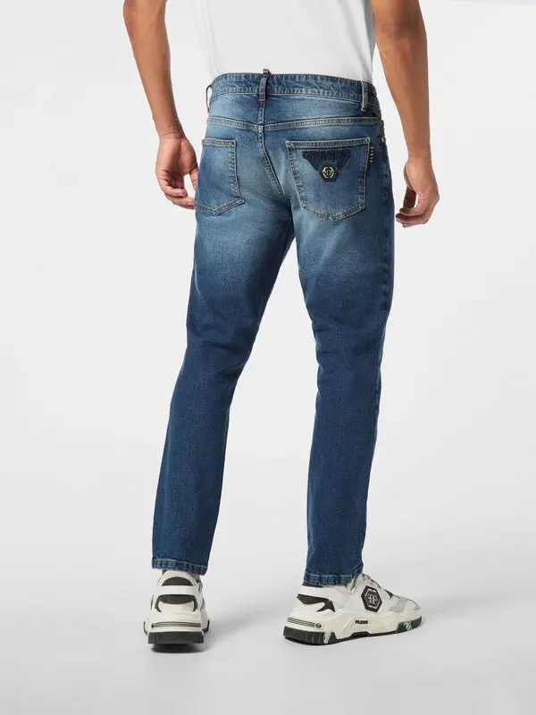 Philipp Plein Skinny Fit Stretch Jeans - Denim