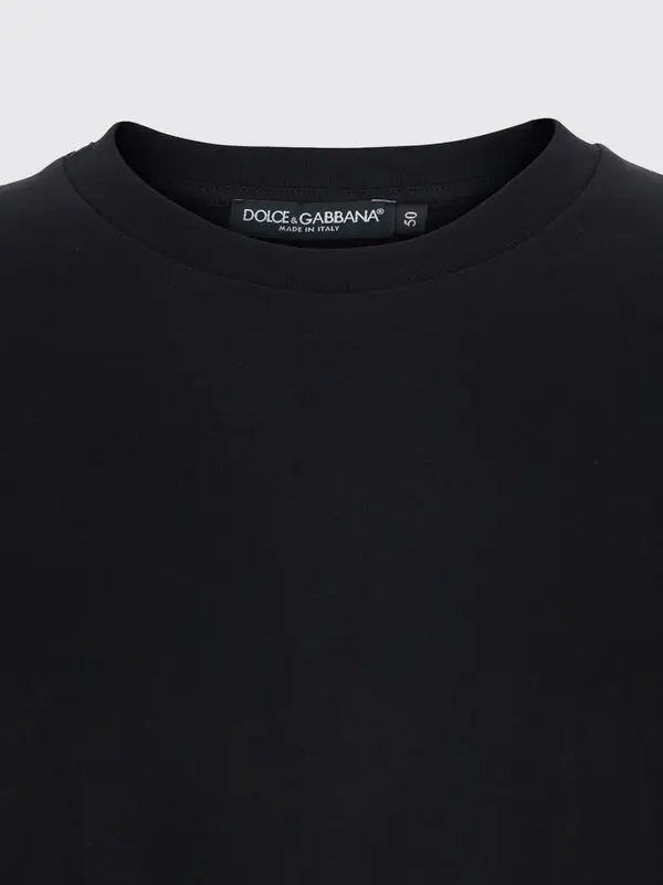 Dolce & Gabbana Cotton Short-sleeved T-shirt With Crew Neck