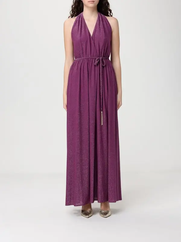Liu Jo Lurex Viscose Long Dress