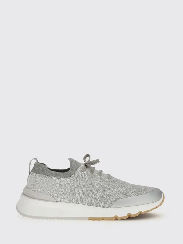 Brunello Cucinelli Knit Trainers - Silver