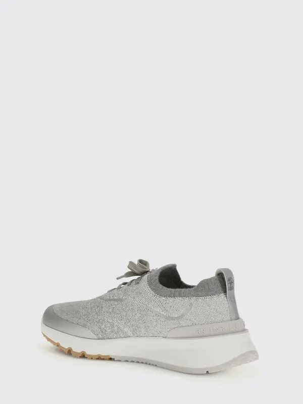 Brunello Cucinelli Knit Trainers - Silver