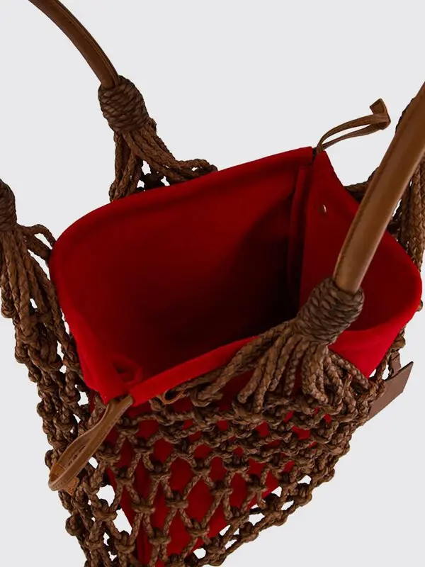 PAULA Big Marble Woven Mesh Leather Bag