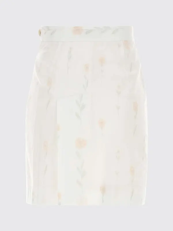 VIVIENNE WESTWOOD Floral Cotton Blend Pencil Skirt