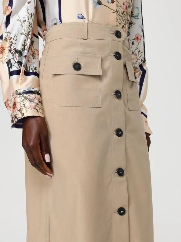Liu Jo Cotton Blend Midi Skirt