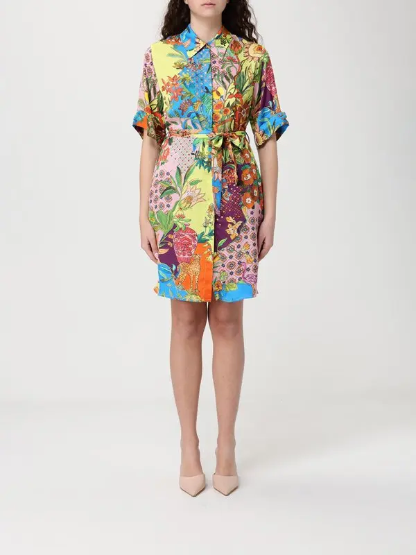 Liu Jo Printed Satin Shirt Dress
