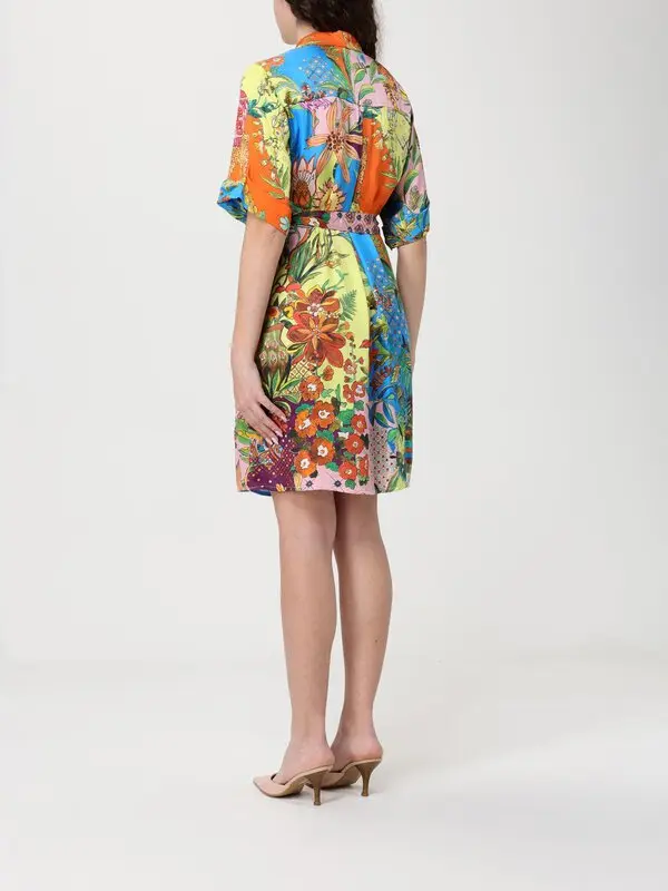 Liu Jo Printed Satin Shirt Dress