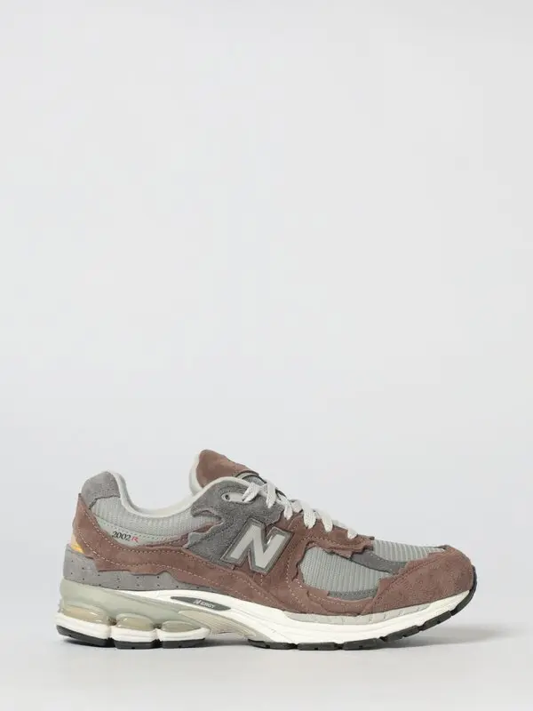 NEW BALANCE 2002r Suede And Mesh Sneakers - Grey