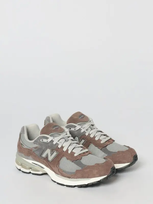 NEW BALANCE 2002r Suede And Mesh Sneakers - Grey