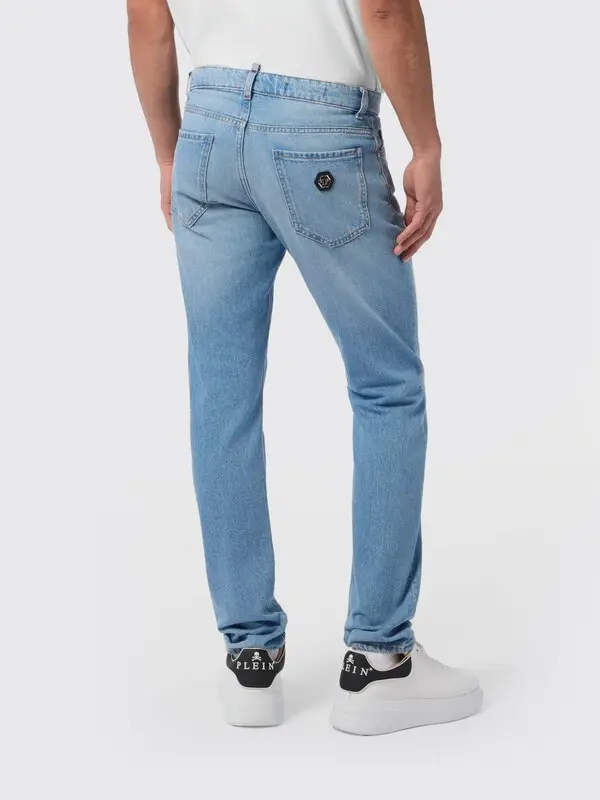 Philipp Plein Cotton Slim Fit Jeans - Denim