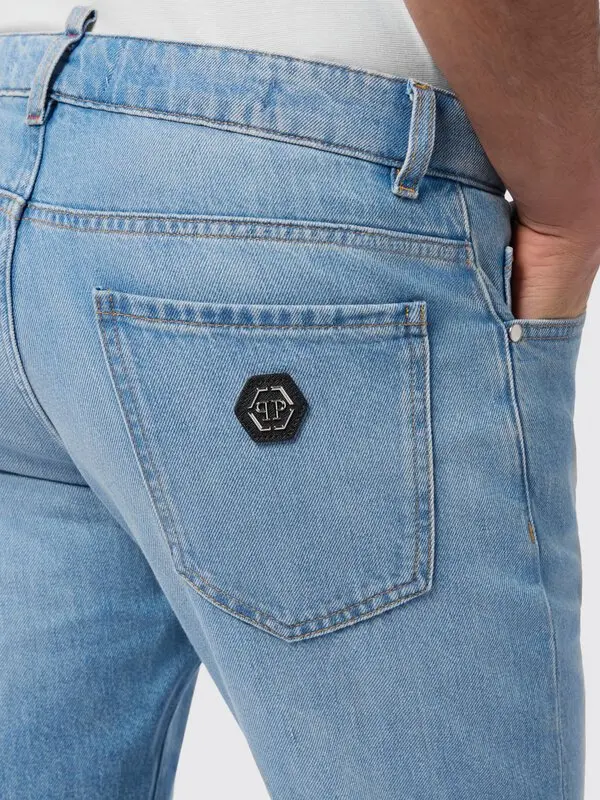 Philipp Plein Cotton Slim Fit Jeans - Denim