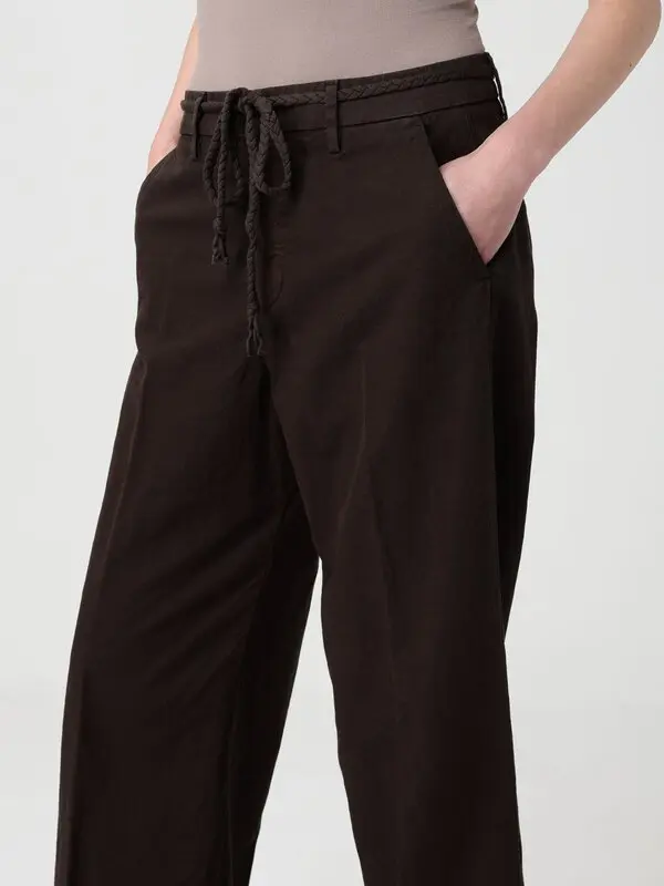 MASON'S Wide Leg Cotton Linen Trousers