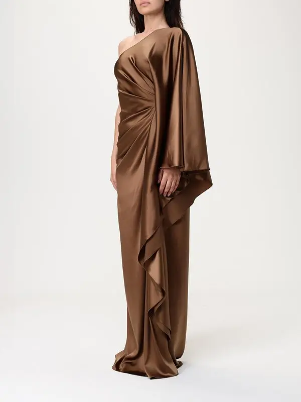 MONOT One-shoulder Draped Maxi Dress