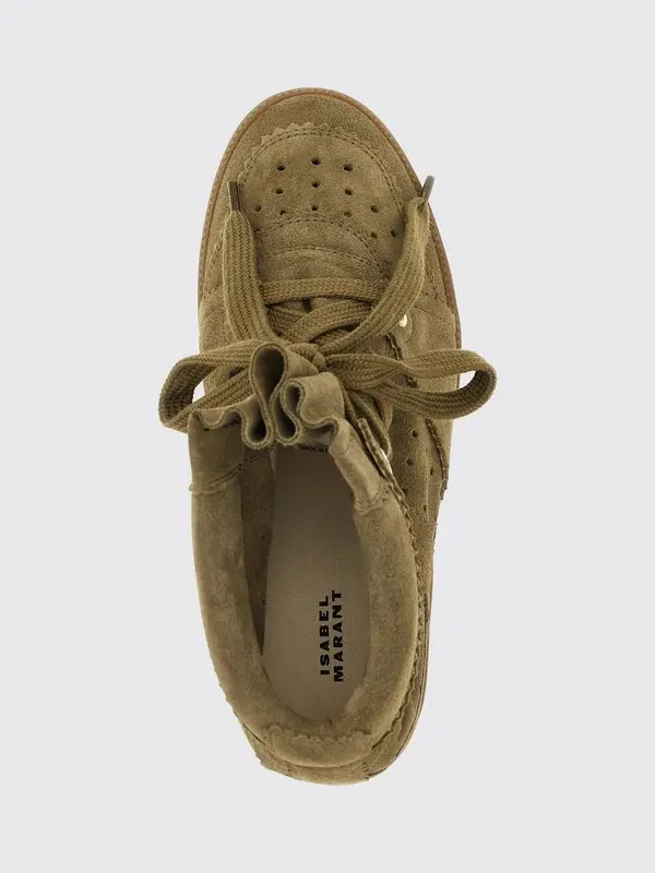 Isabel Marant Étoile Bobby High-top Suede Sneakers With Internal Wedge - Beige