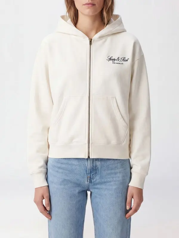 SPORTY & RICH Hoodie - Ecru