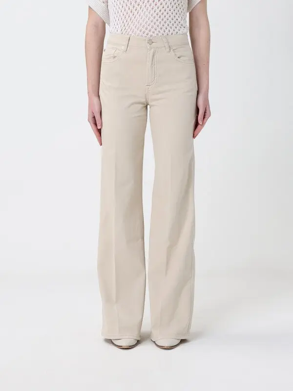7 For All Mankind Flared Jeans In Stretch Denim