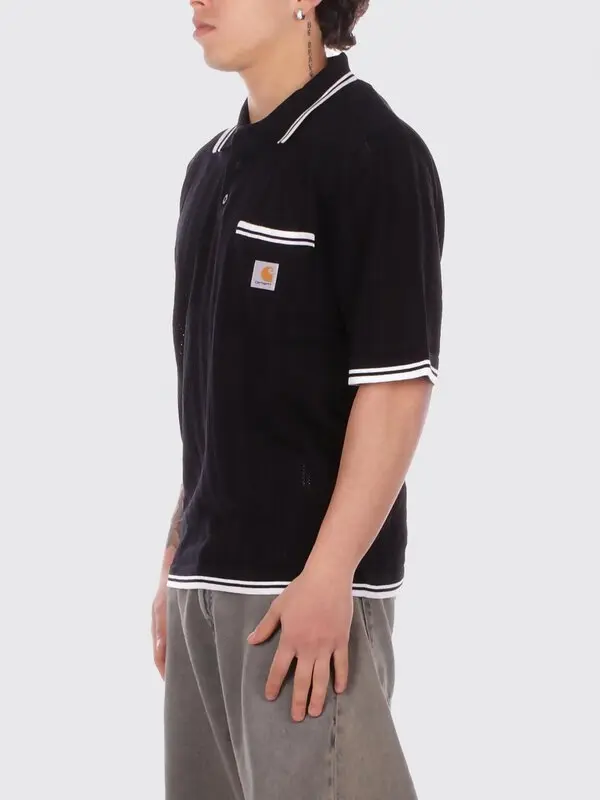 Carhartt Work In Progress Cotton Polo Shirt - Black