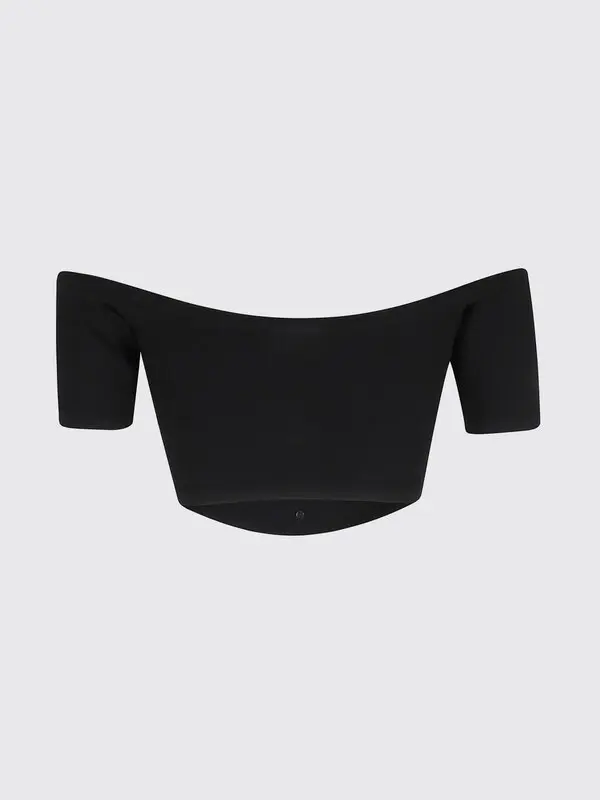Elisabetta Franchi Viscose Blend Cropped Top - Black
