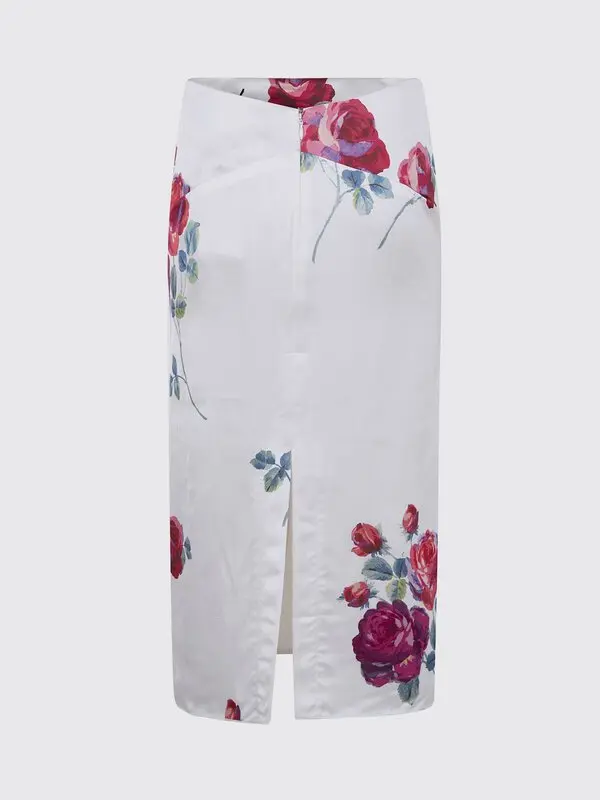 N° 21 Floral Print Midi Skirt