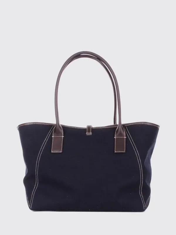 FAY Bag In Canvas And Leather - Blue