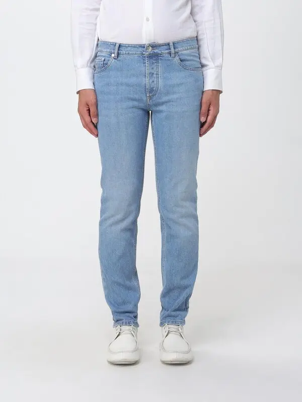 Brunello Cucinelli Mid-rise Straight Fit Cotton Jeans - Gnawed Blue