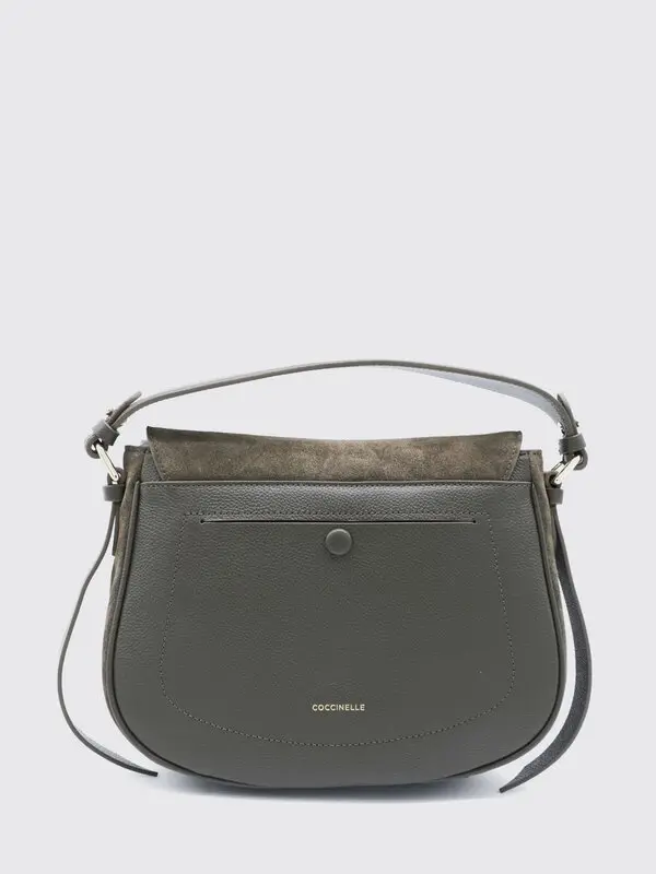 COCCINELLE Suede And Leather Handbag - Mud