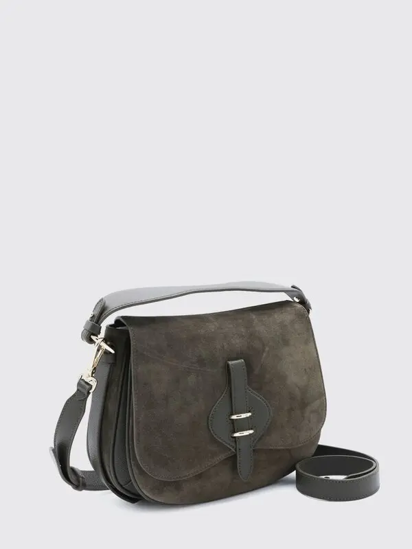 COCCINELLE Suede And Leather Handbag - Mud