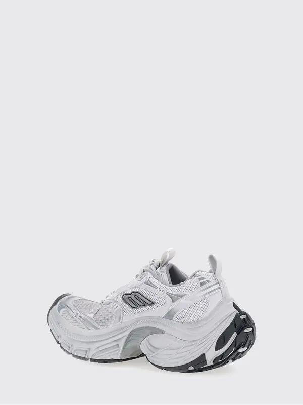 Balenciaga Low-top Mesh And Rubber Sneakers With Chunky Sole And Double Pull-tab