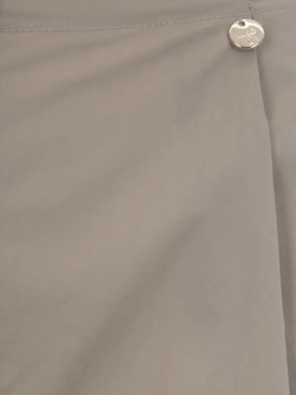 Liu Jo Cotton Palazzo Trousers - Grey