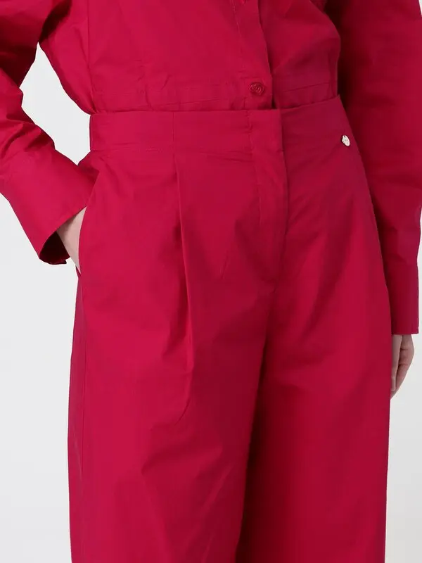 Liu Jo Cotton Palazzo Trousers - Red