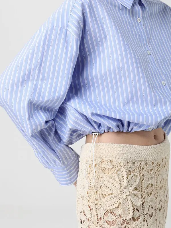 Pinko Classic Cotton Shirt With Drawstring