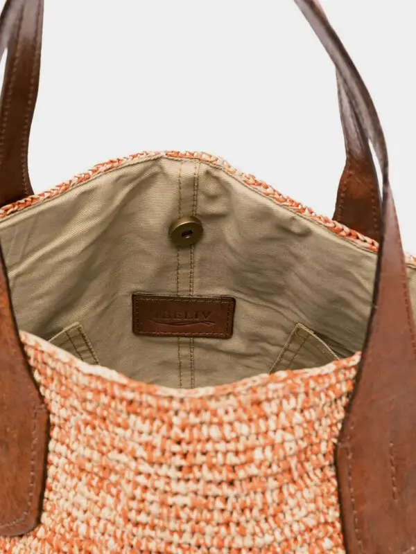 IBELIV Tokyo Ii Raffia Bag - Red