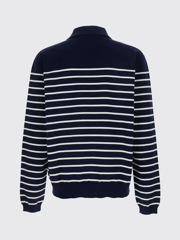 Dsquared2 Relaxed Fit Striped Knit Long-sleeve Polo