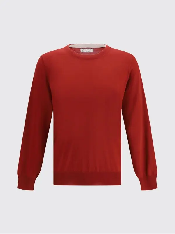 Brunello Cucinelli Crew Neck Jumper - Cherry