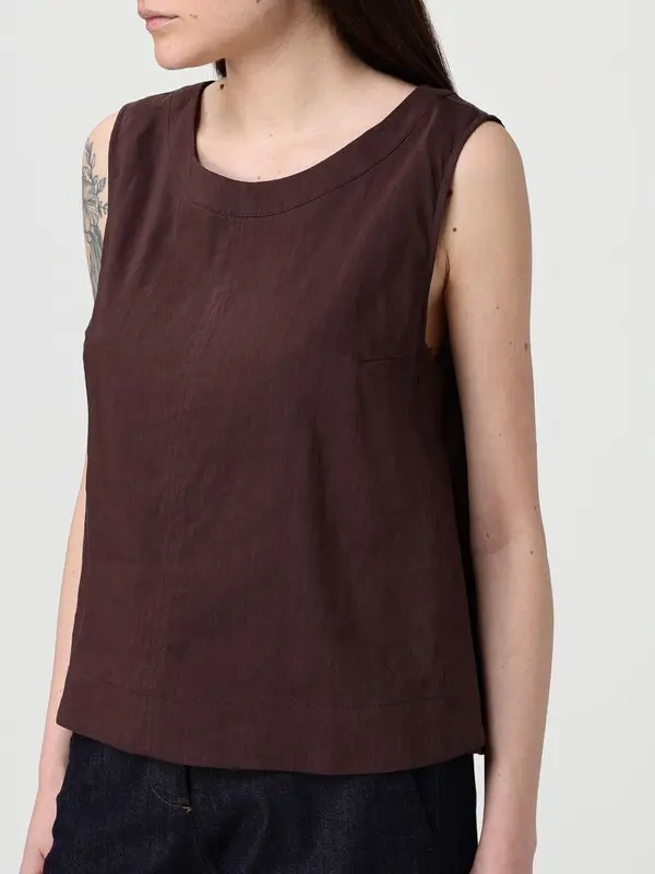 MASON'S Stretch Linen Blend Basic Top