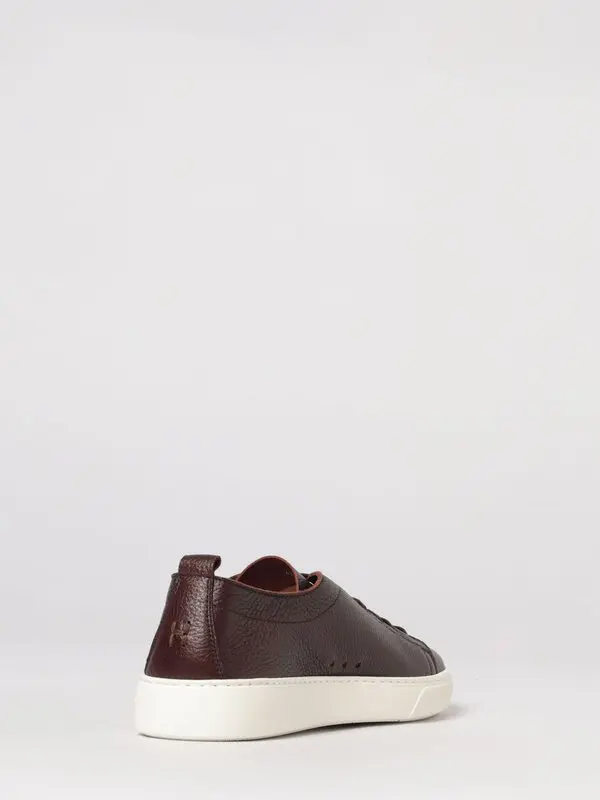 HENDERSON BARACCO Byron Hammered Leather Sneakers