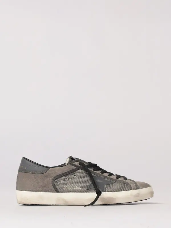 GOLDEN GOOSE Super-star Leather And Mesh Sneakers