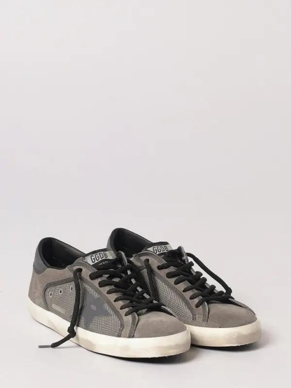 GOLDEN GOOSE Super-star Leather And Mesh Sneakers