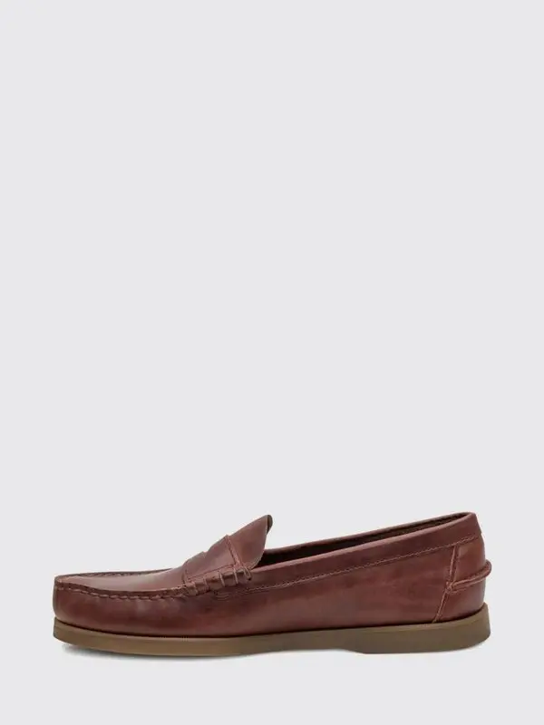 SEBAGO Dolphin Waxed Leather Loafers - Brown
