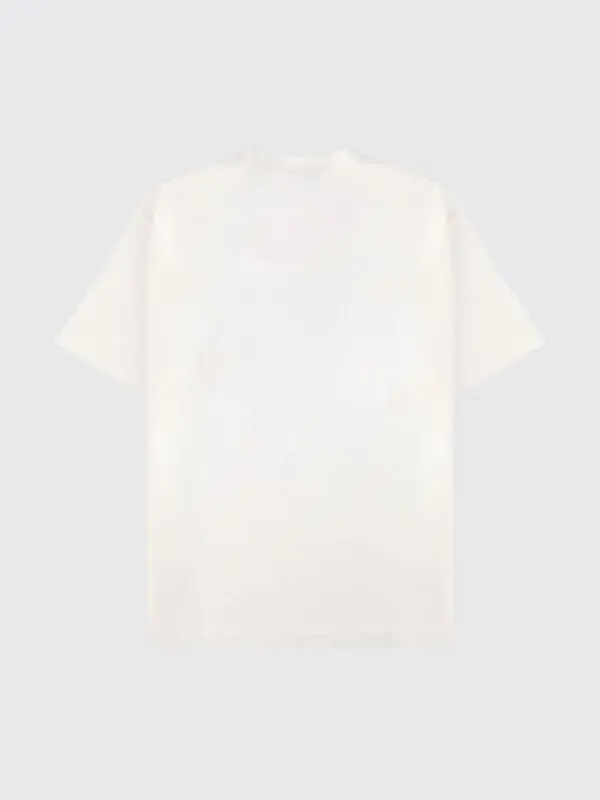 Drole De Monsieur Cotton T-shirt With Logo - Beige