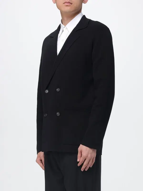 Tagliatore Double-breasted Cotton Blazer - Black