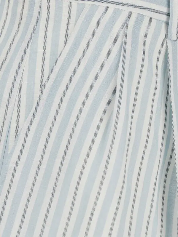SEMICOUTURE Striped Pleated Shorts - Multicolor