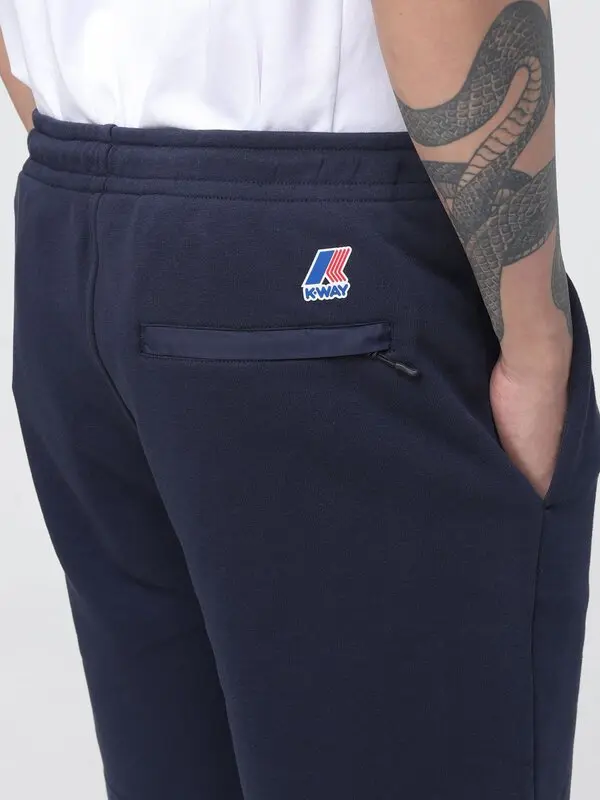 K-WAY Cotton Jogging Shorts - Blue