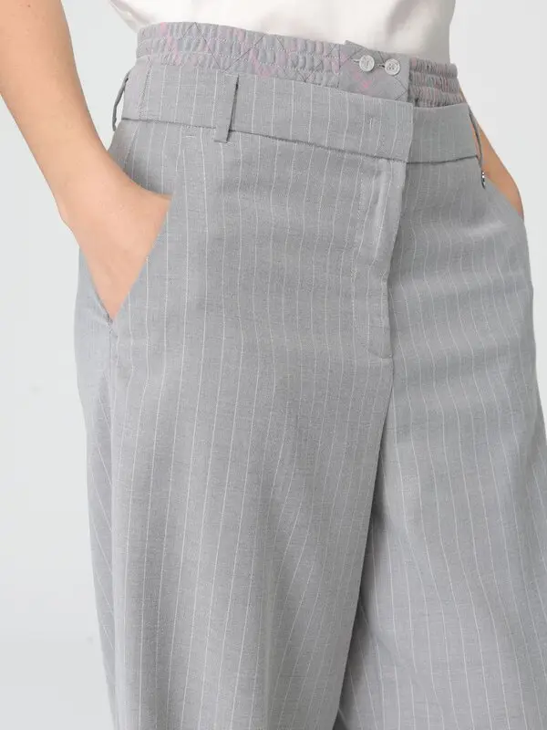 Liu Jo Wide Leg Pinstriped Trousers