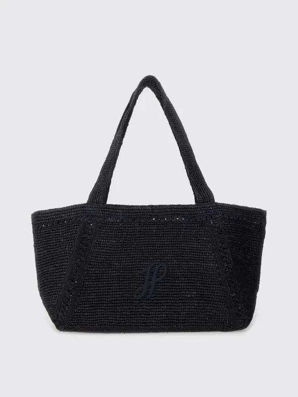 PATOU Raffia Tote Bag - Blue