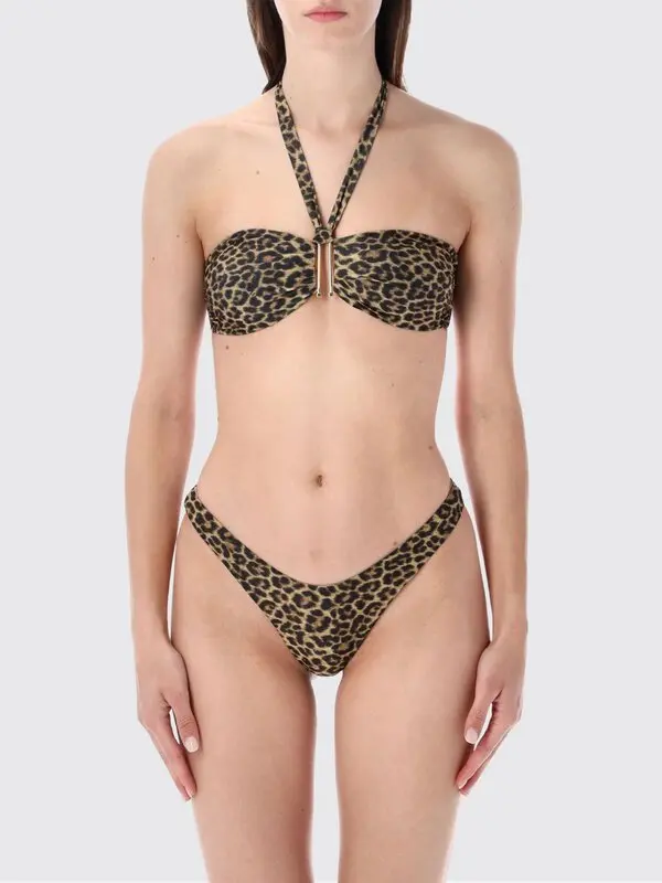 MATINEE Animal Print Halterneck Bikini Top - Multicolor