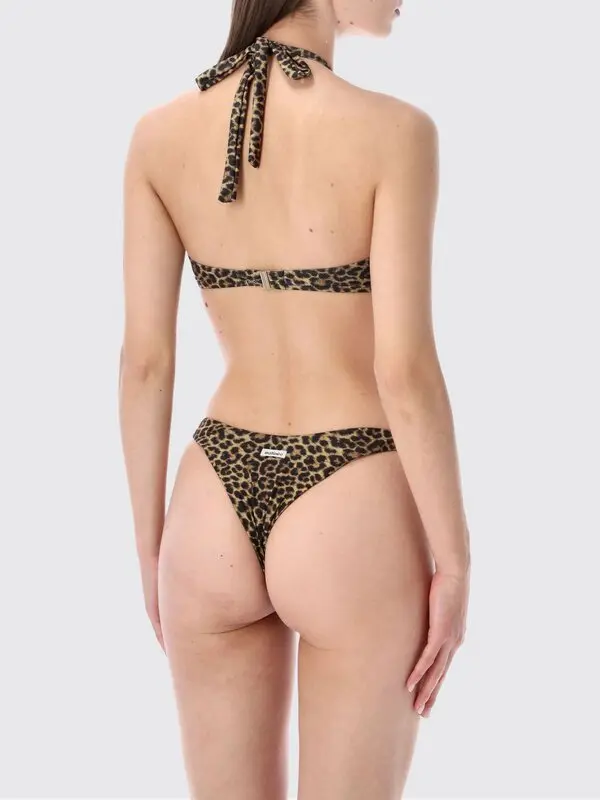 MATINEE Animal Print Sweetheart Halterneck Bikini Top - Multicolor